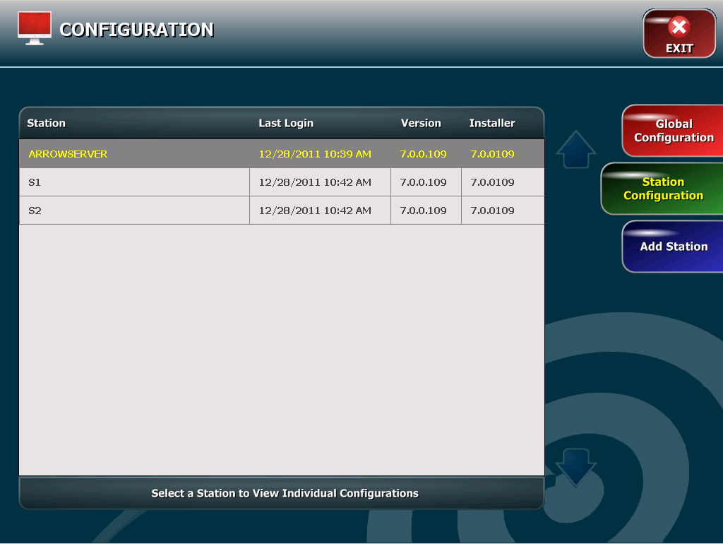 Global/Station Configuration